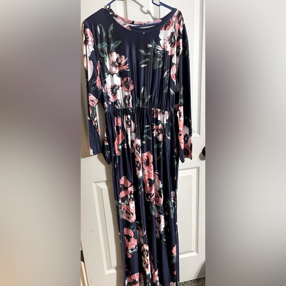 Amazon | Dresses | Amazon Blue Floral Dress | Poshmark